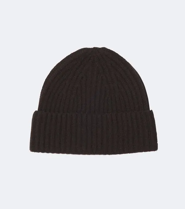 LISA YANG Ribbed-knit Cashmere Beanie - Brown