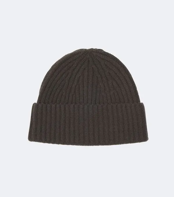 LISA YANG Ribbed-knit Cashmere Beanie - Brown