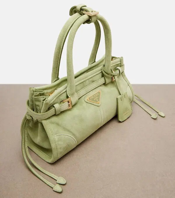 Prada Bonnie Mini Suede Top-handle Bag