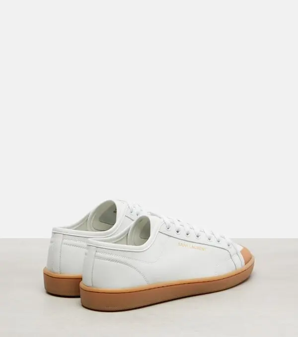 Saint Laurent Calf Leather Lace-up Sneakers