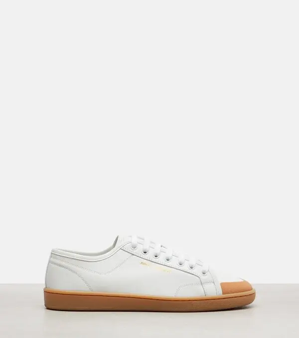 Saint Laurent Calf Leather Lace-up Sneakers