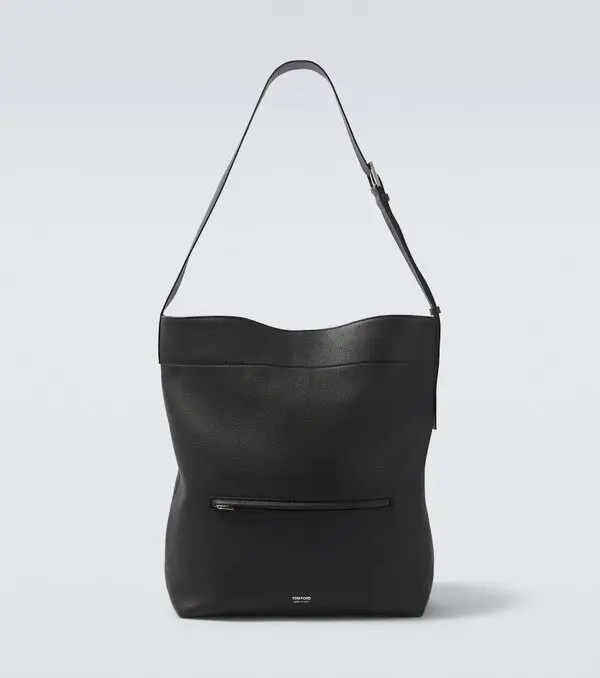 TOM FORD Leather Tote Bag - Black