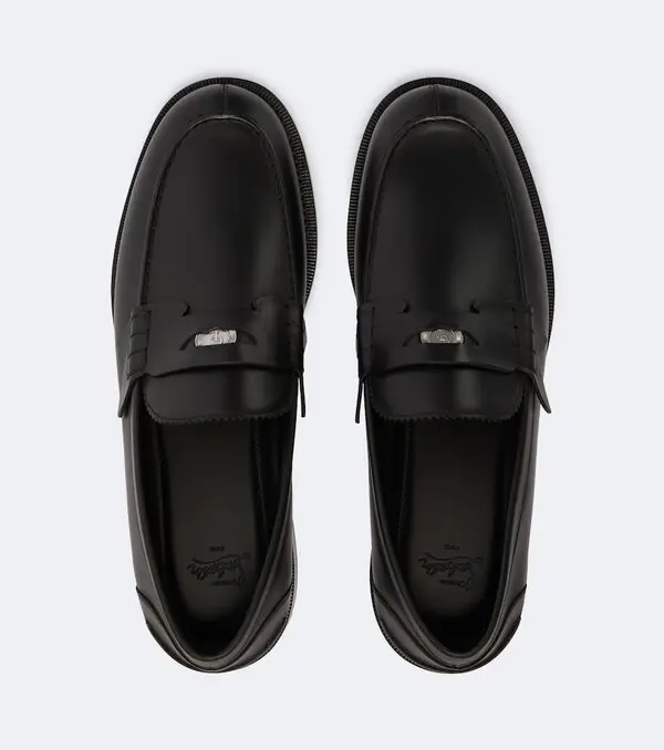 CHRISTIAN LOUBOUTIN Plato Leather Penny Loafers