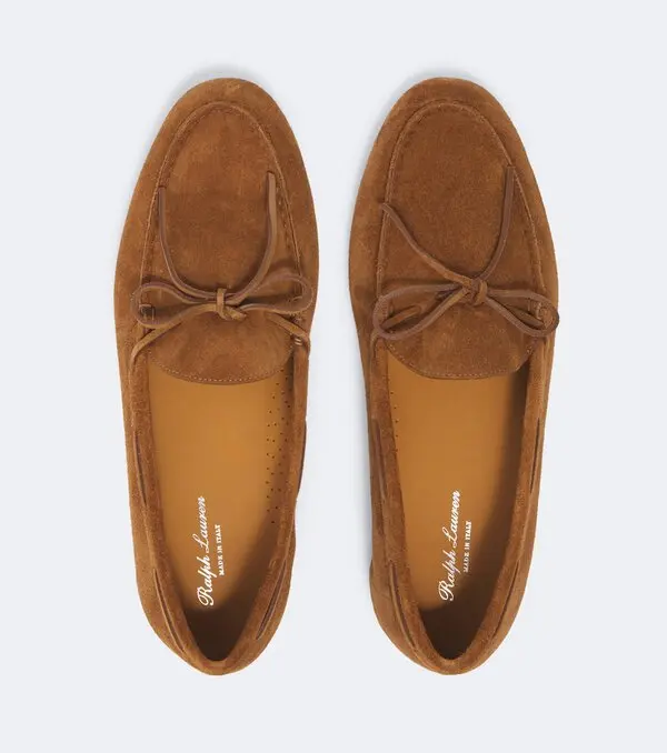 Ralph Lauren Purple Label Suede Boat Shoes