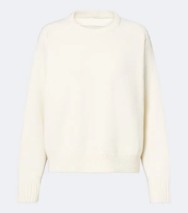 Loulou De Saison Breha Wool And Cashmere Sweater - White
