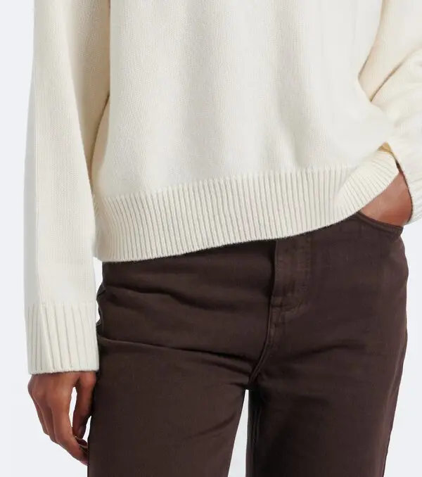 Loulou De Saison Breha Wool And Cashmere Sweater - White
