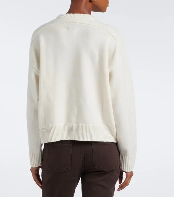 Loulou De Saison Breha Wool And Cashmere Sweater - White