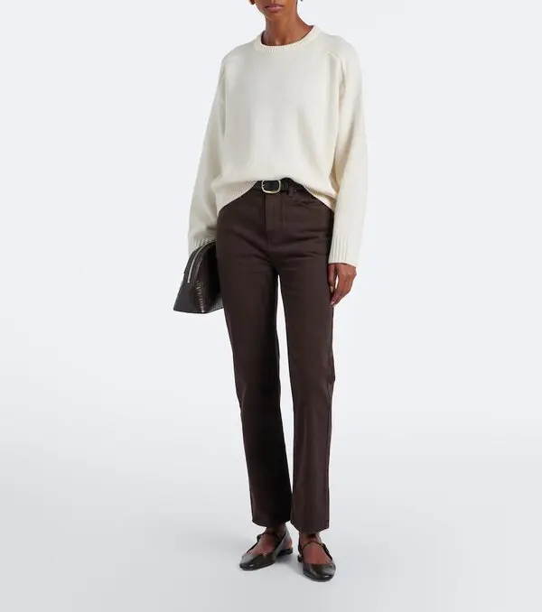 Loulou De Saison Breha Wool And Cashmere Sweater - White