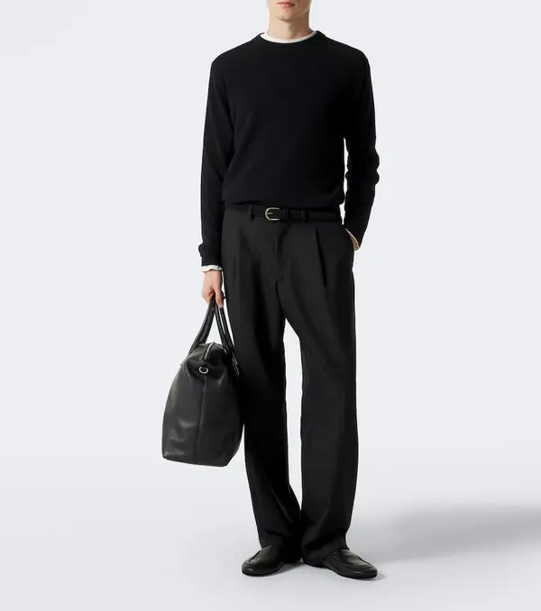 LISA YANG Cashmere Crewneck Sweater - Black