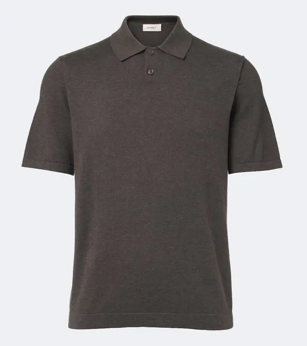 LISA YANG Keir Cotton And Cashmere Polo Shirt - Brown