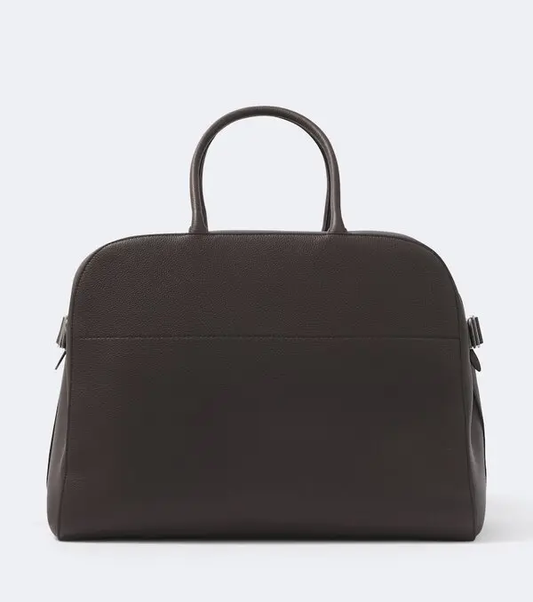 THE ROW Marco Leather Duffel Bag - Brown