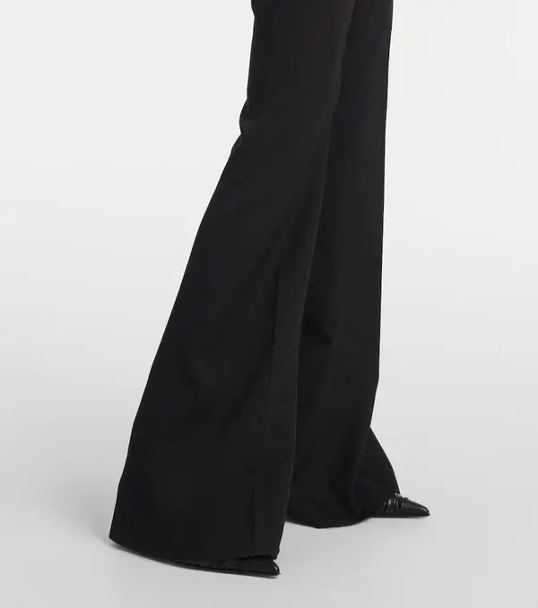 Alexander McQueen High-rise Wool Flared Pants