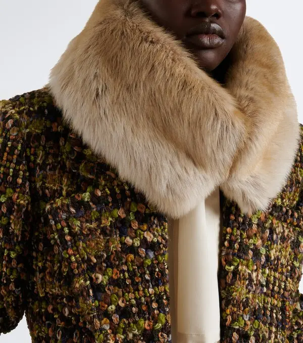 Saint Laurent Shearling Scarf