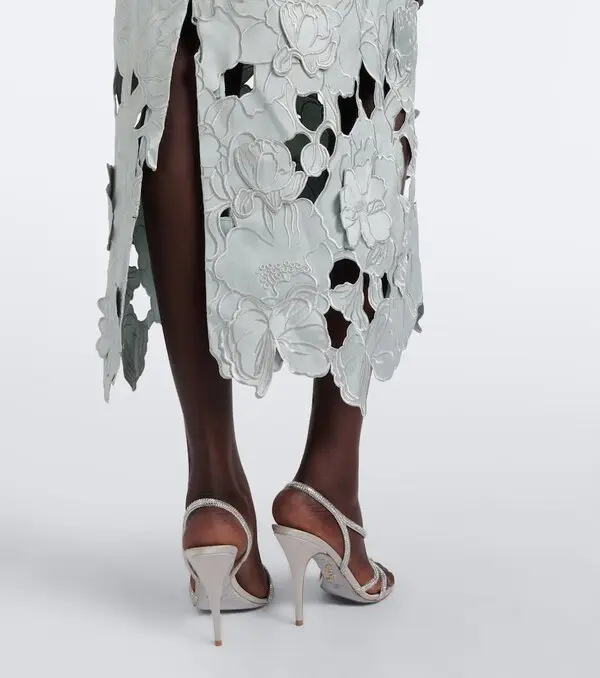 Costarellos Nikola Guipure Lace Midi Dress