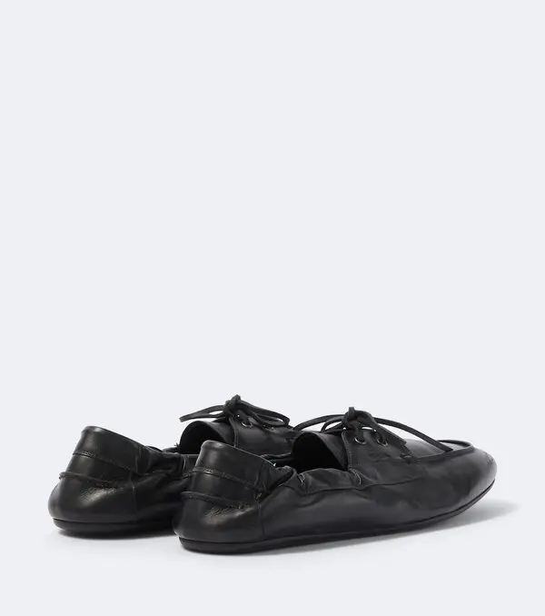 Prada Shuffle Leather Loafers