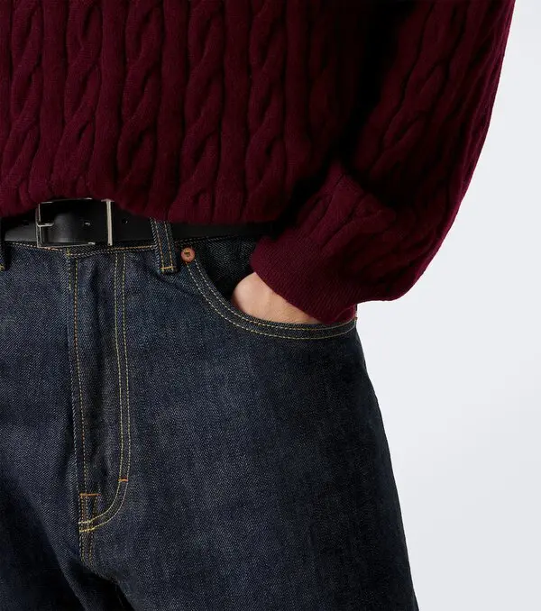 LISA YANG Oskar Cable-knit Cashmere Sweater - Burgundy