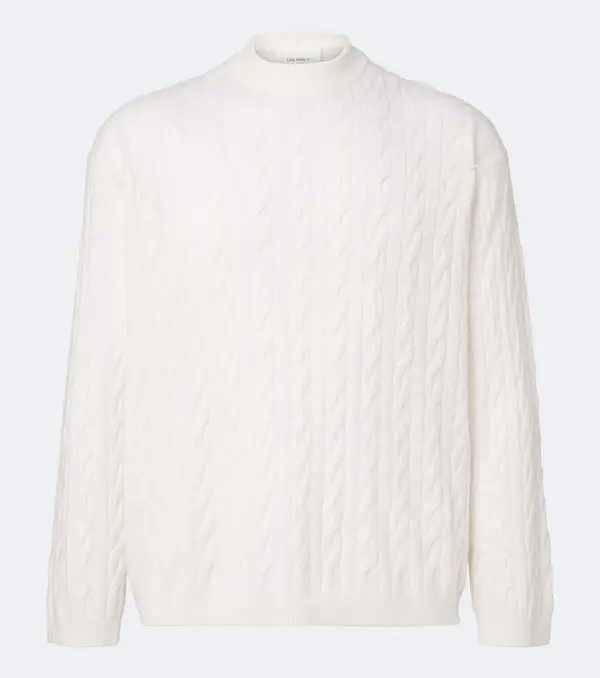 LISA YANG Oskar Cable-knit Cashmere Sweater - White