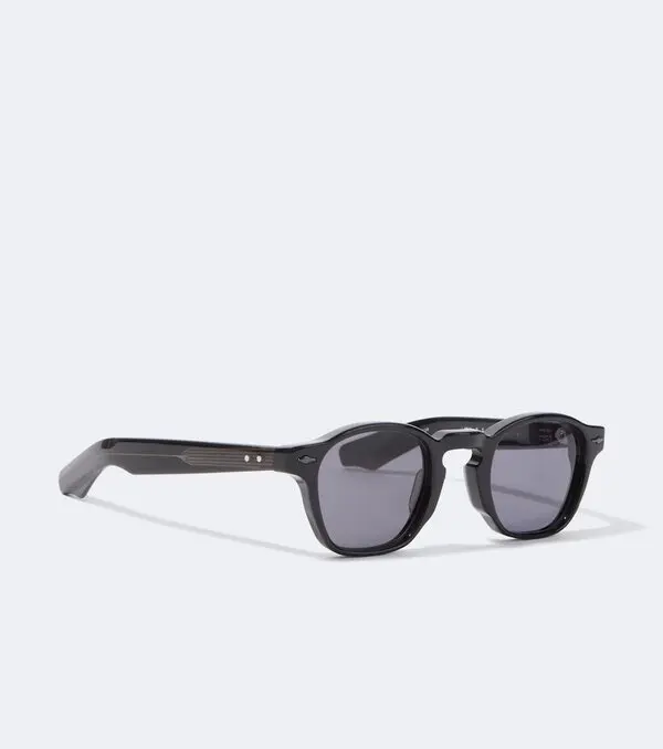 JACQUES MARIE MAGE Zephirin Round Frame Sunglasses - Black