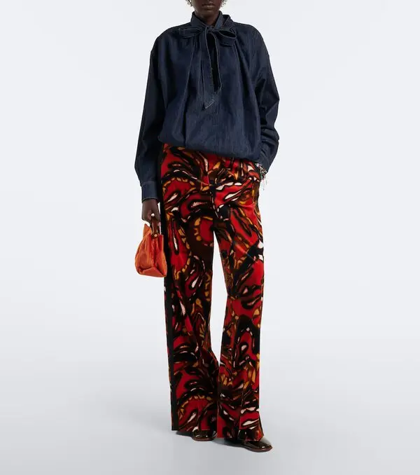 Dries Van Noten Patent Leather Mid-calf Boots
