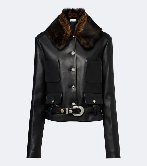 Altuzarra Simons Leather Jacket - Black