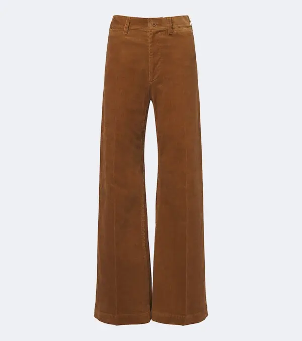 Polo Ralph Lauren Cotton Corduroy Wide-leg Trousers - Brown