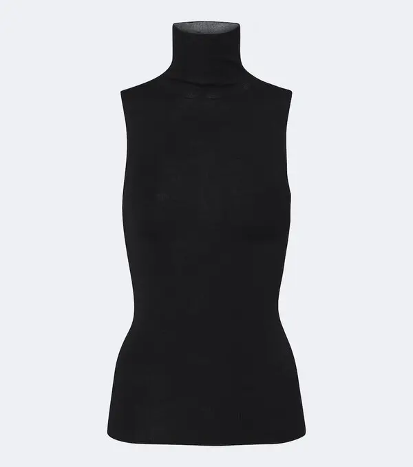 Dorothee Schumacher Virgin Wool Turtleneck Top - Black