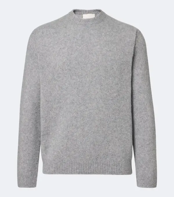 LISA YANG Baxter Cashmere Silk Crewneck Sweater - Grey