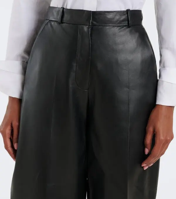 Altuzarra Bix Leather Tapered Pants