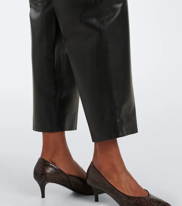Altuzarra Bix Leather Tapered Pants