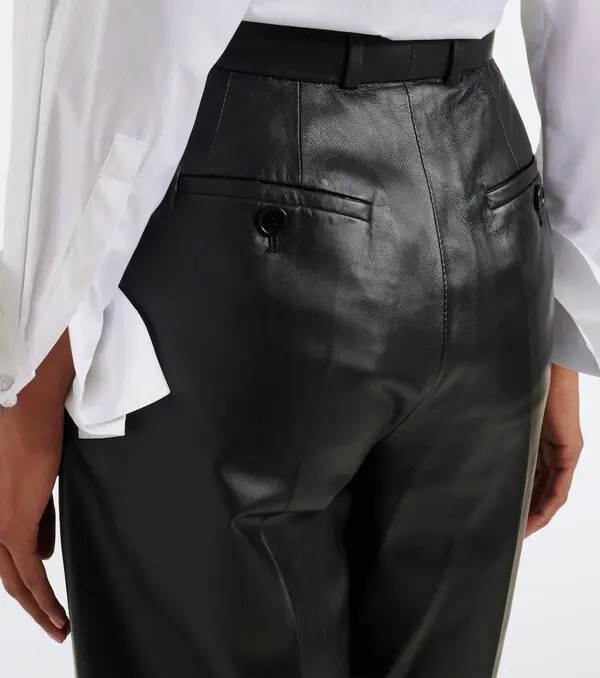 Altuzarra Bix Leather Tapered Pants