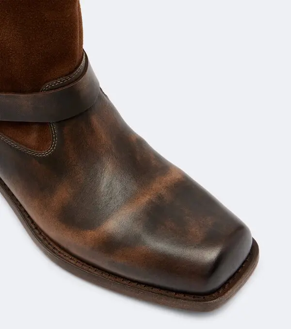 GOLDEN GOOSE Biker Leather Mid-calf Boots