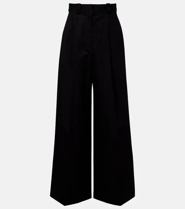 Balenciaga Cotton Twill Wide-leg Pants