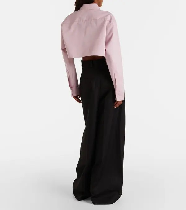 Balenciaga Cotton Twill Wide-leg Pants