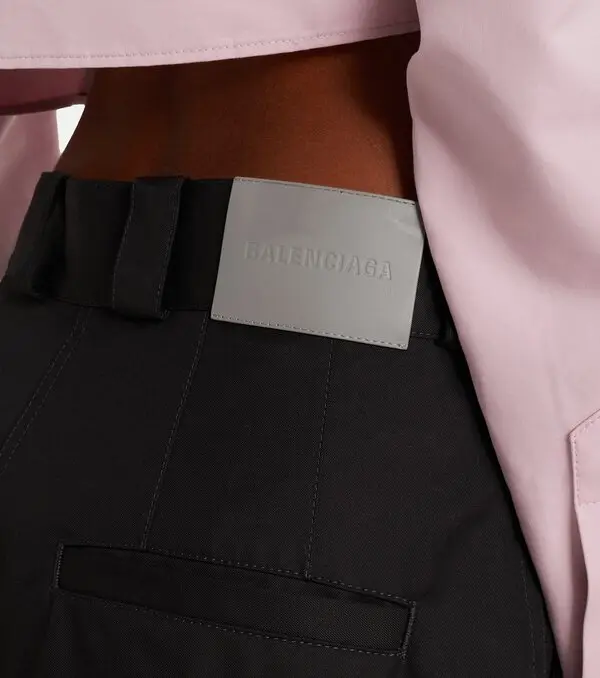 Balenciaga Cotton Twill Wide-leg Pants