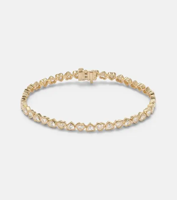 Shay Jewelry Petite Tennis Bracelet With Diamonds In 18kt Yellow - Gold