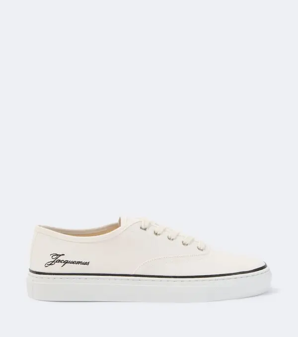 Jacquemus Embroidered Canvas Sneakers