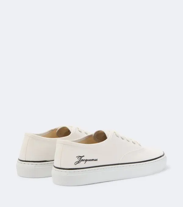 Jacquemus Embroidered Canvas Sneakers
