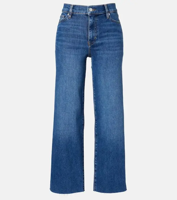 FRAME Le Slim Palazzo Crop Wide-leg Jeans In Elixir