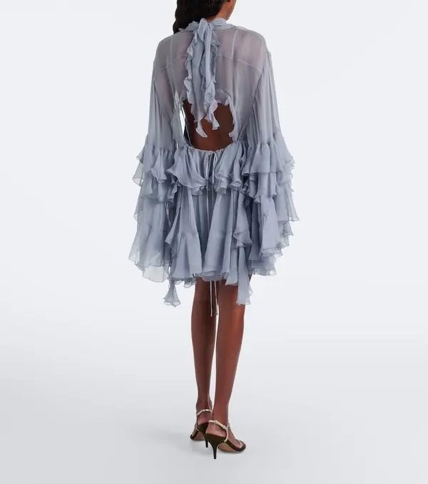 Chloé Ruffled Muslin Minidress