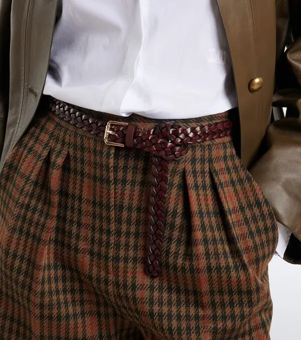 Max Mara Woven Leather Belt