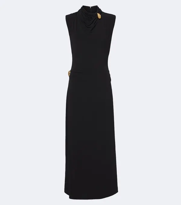 Altuzarra Embellished Jersey Midi Dress - Black