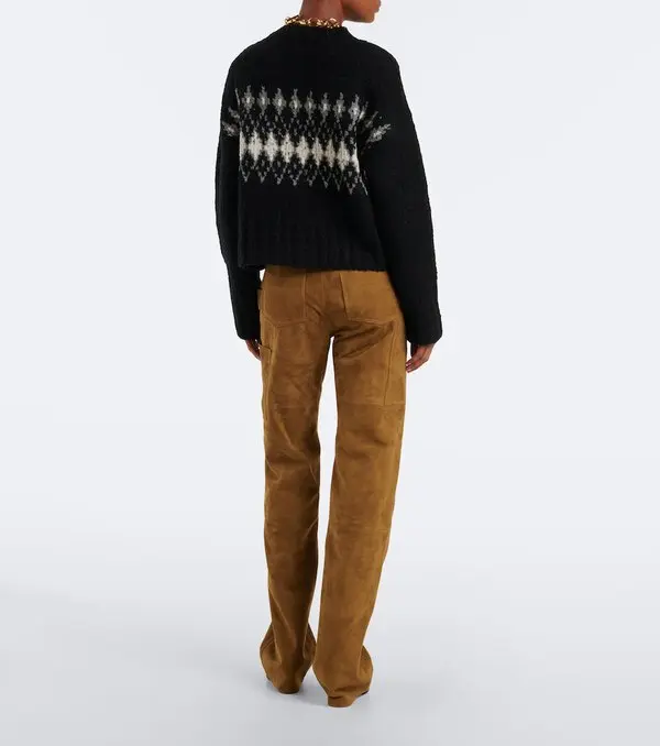 Altuzarra Mills Suede Straight Pants