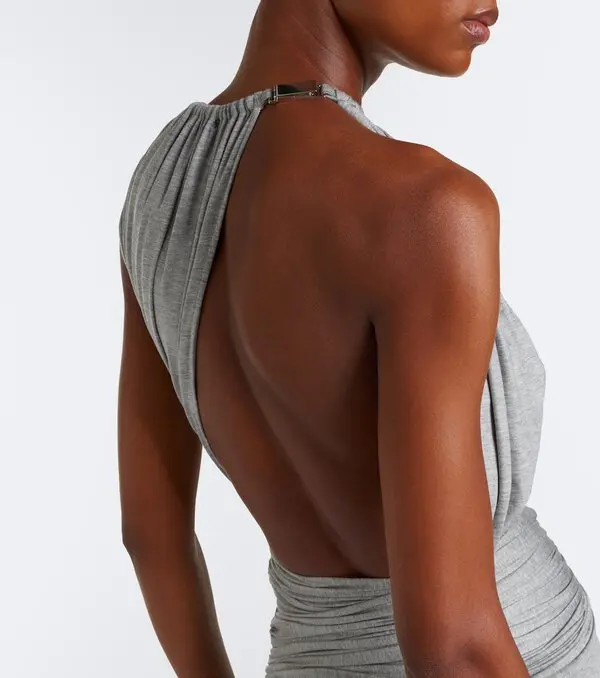 David Koma Draped Jersey Gown