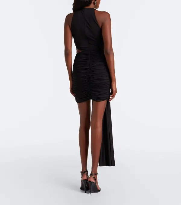 David Koma Cutout Draped Mini Dress