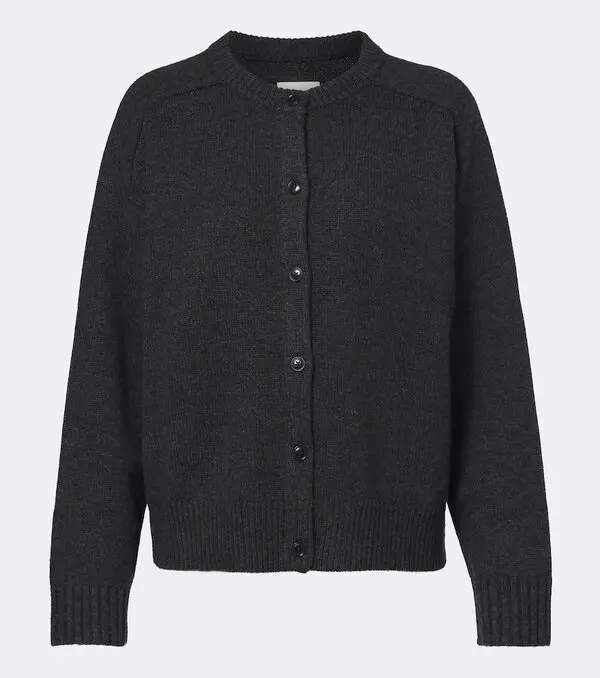 Loulou De Saison Aidar Wool And Cashmere Cardigan - Black
