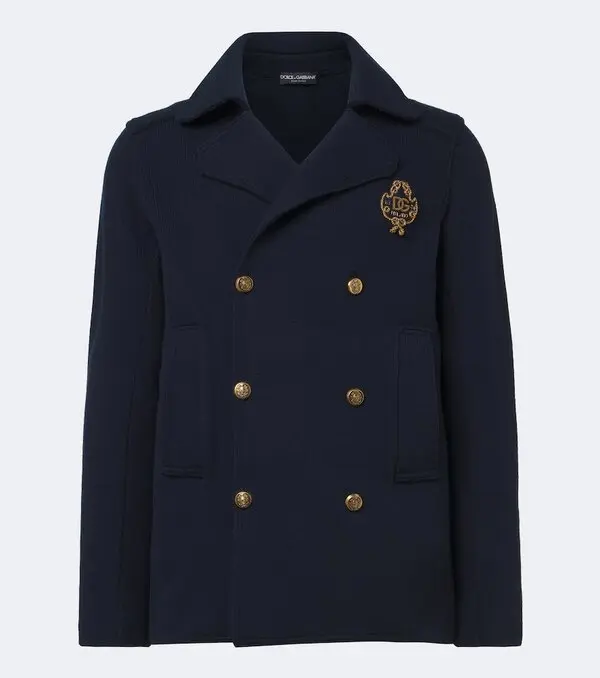Dolce & Gabbana Dg Knitted Cotton Blazer