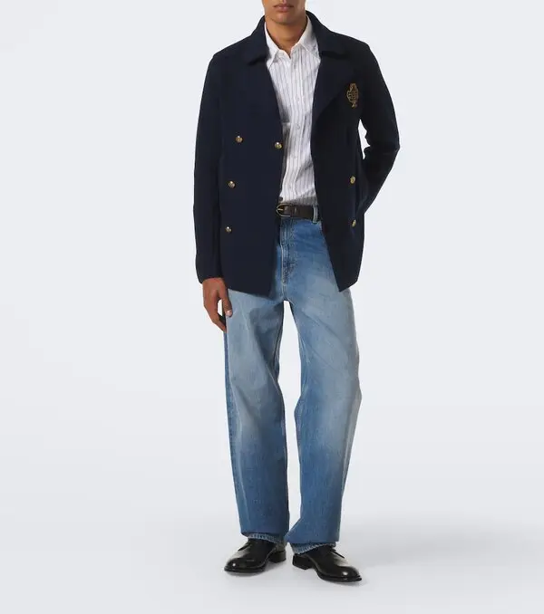 Dolce & Gabbana Dg Knitted Cotton Blazer