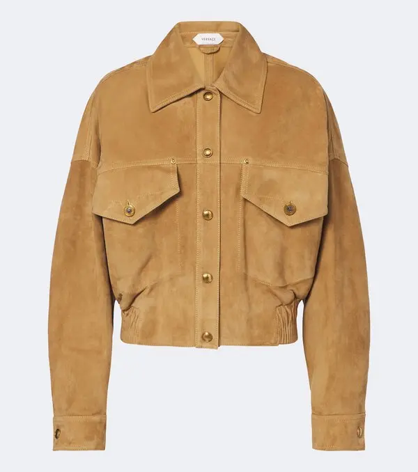 Versace Suede Blouson Jacket
