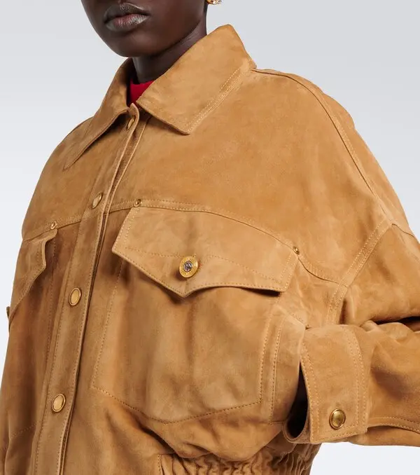 Versace Suede Blouson Jacket