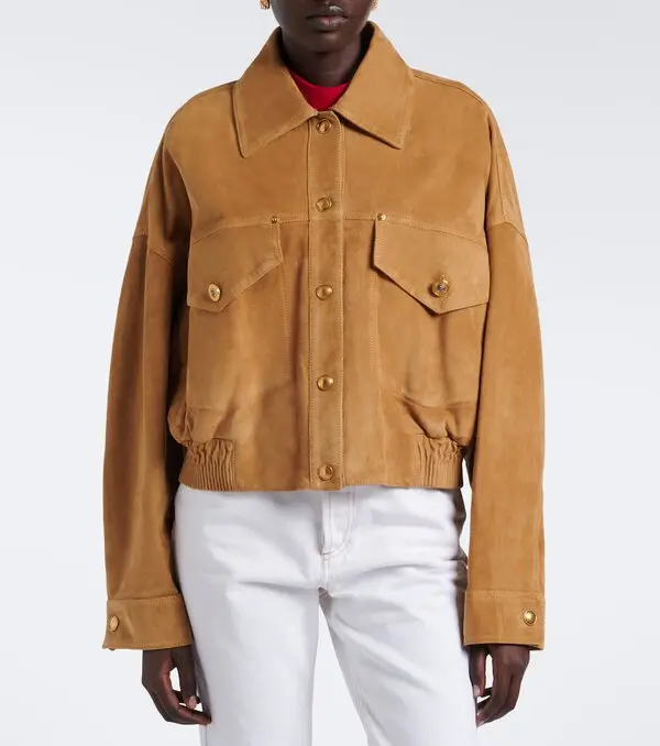 Versace Suede Blouson Jacket